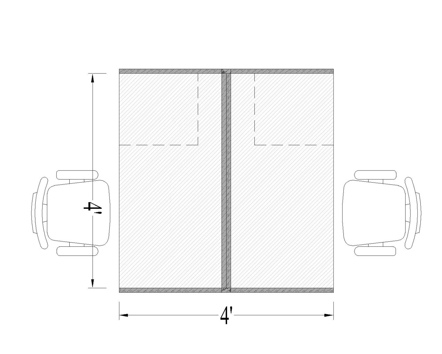 2 Seater Face 2 Face Desk for workstation