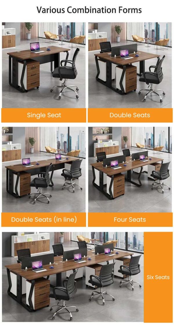 Office Workstation 8 Seater Executive Table With Cabinet
